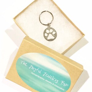 Paw Keychain, Paw Print Keychain, Pet Keychain, Small Gifts for Pet ...