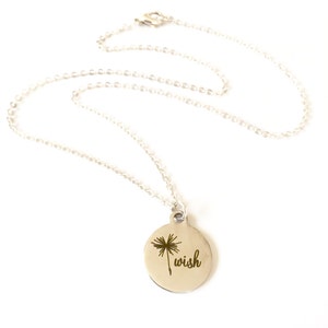 Wish Necklace, Dandelion Necklace, Birthday Wishes Necklace, Wish ...