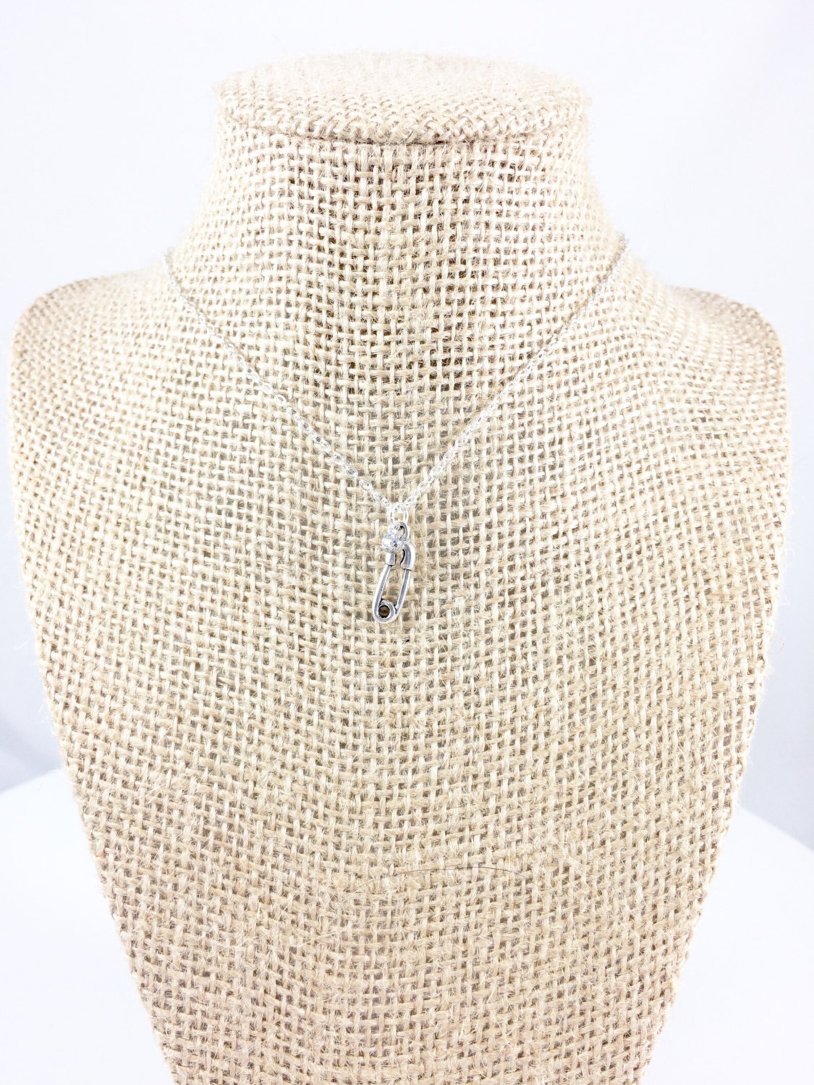 Safety Necklace Protection Necklace Silver Pin Necklaces for - Etsy