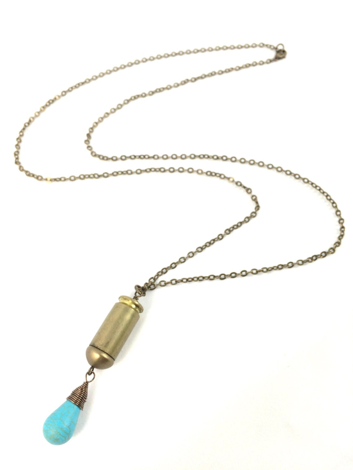 Bullet Casing Necklace Bullet Shell Necklace Brass Bullet - Etsy