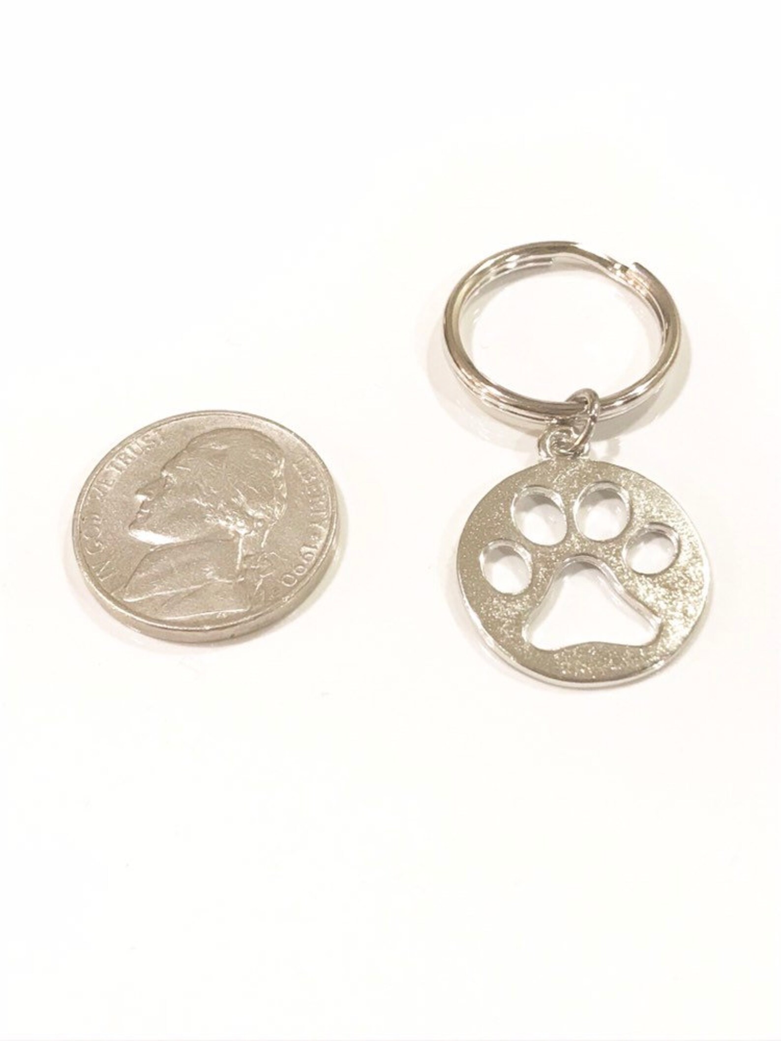 Paw Keychain Paw Print Keychain Pet Keychain Small Gifts - Etsy