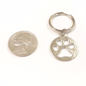 Paw Keychain, Paw Print Keychain, Pet Keychain, Small Gifts for Pet ...