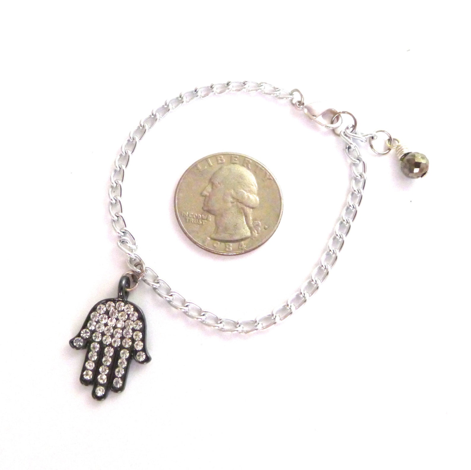 Hamsa Bracelet Hamsa Charm Bracelet Hamsa Hand Bracelet | Etsy