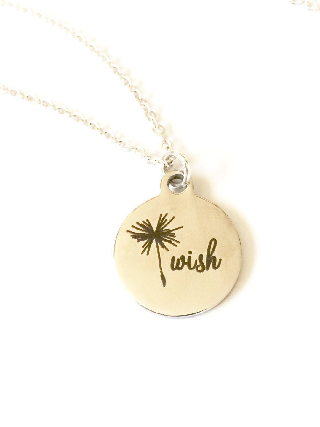 Wish Necklace, Dandelion Necklace, Birthday Wishes Necklace, Wish ...