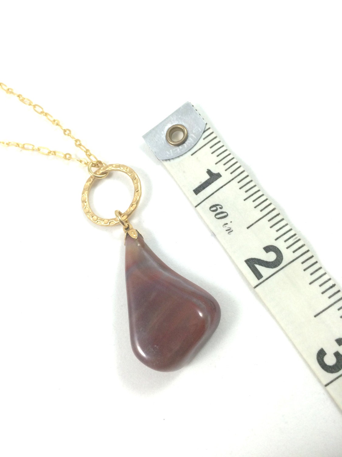 Red Pendant Necklace Red Stone Necklace Long Red Necklace | Etsy