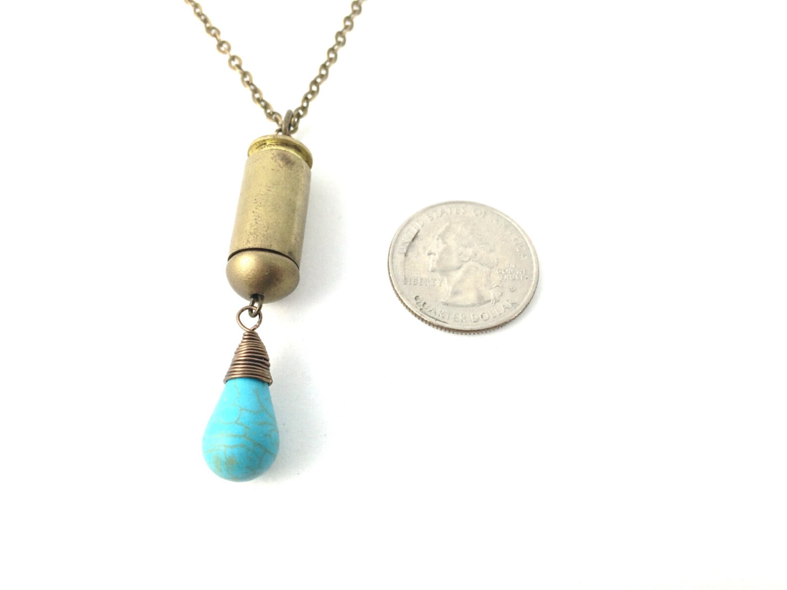 Bullet Casing Necklace Bullet Shell Necklace Brass Bullet - Etsy