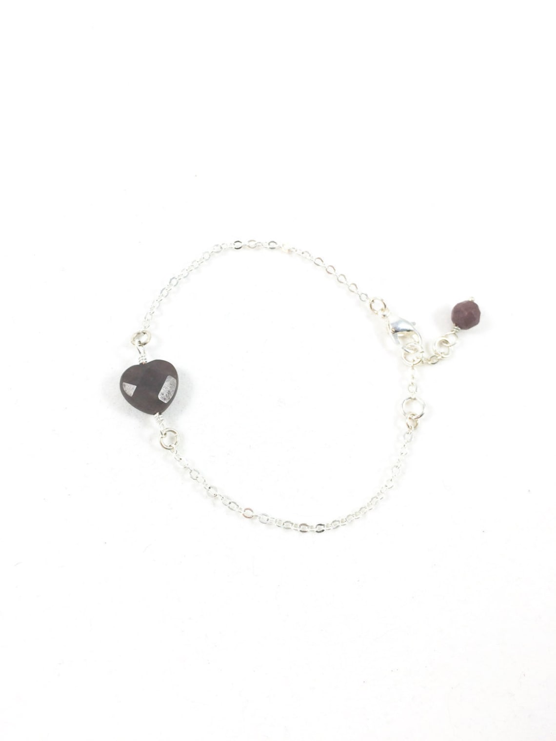 Small Heart Bracelet Chain Heart Bracelet Silver Heart - Etsy