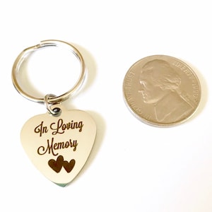 Memory Keychain, Memorial Keychain, Remembrance Keychain, in Loving ...