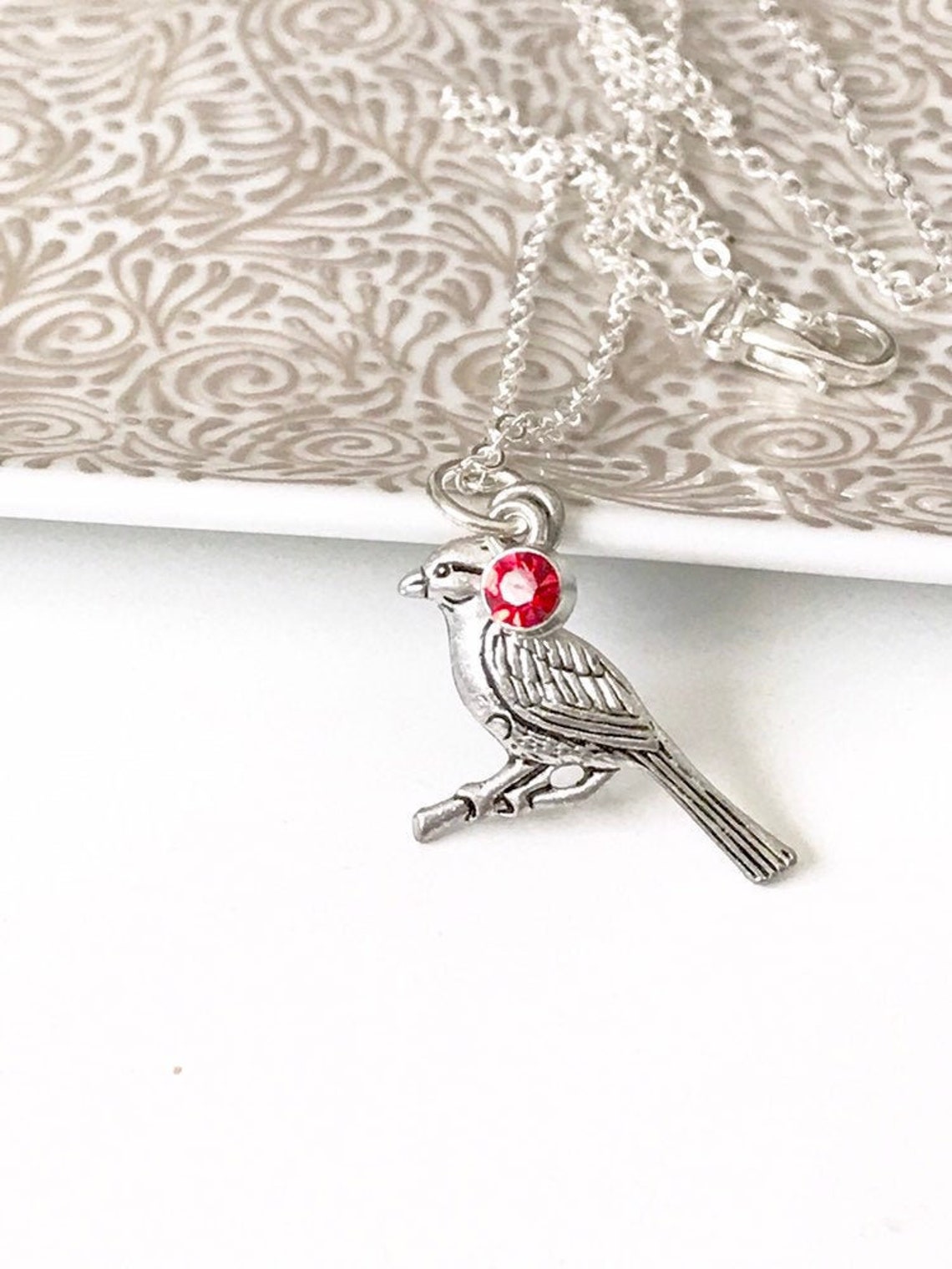 Cardinal Necklace Remembrance Necklace Memorial Necklace - Etsy