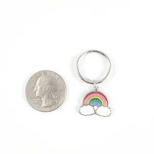 Rainbow Keychain, Rainbow Key Chain, Cute Key Ring, Rainbow Baby Gifts ...