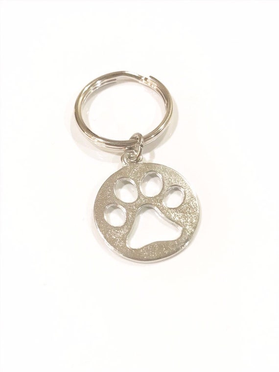Paw Keychain Paw Print Keychain Pet Keychain Small Gifts | Etsy