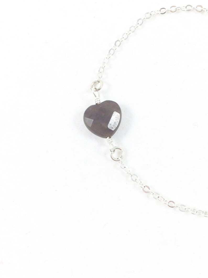 Small Heart Bracelet Chain Heart Bracelet Silver Heart | Etsy