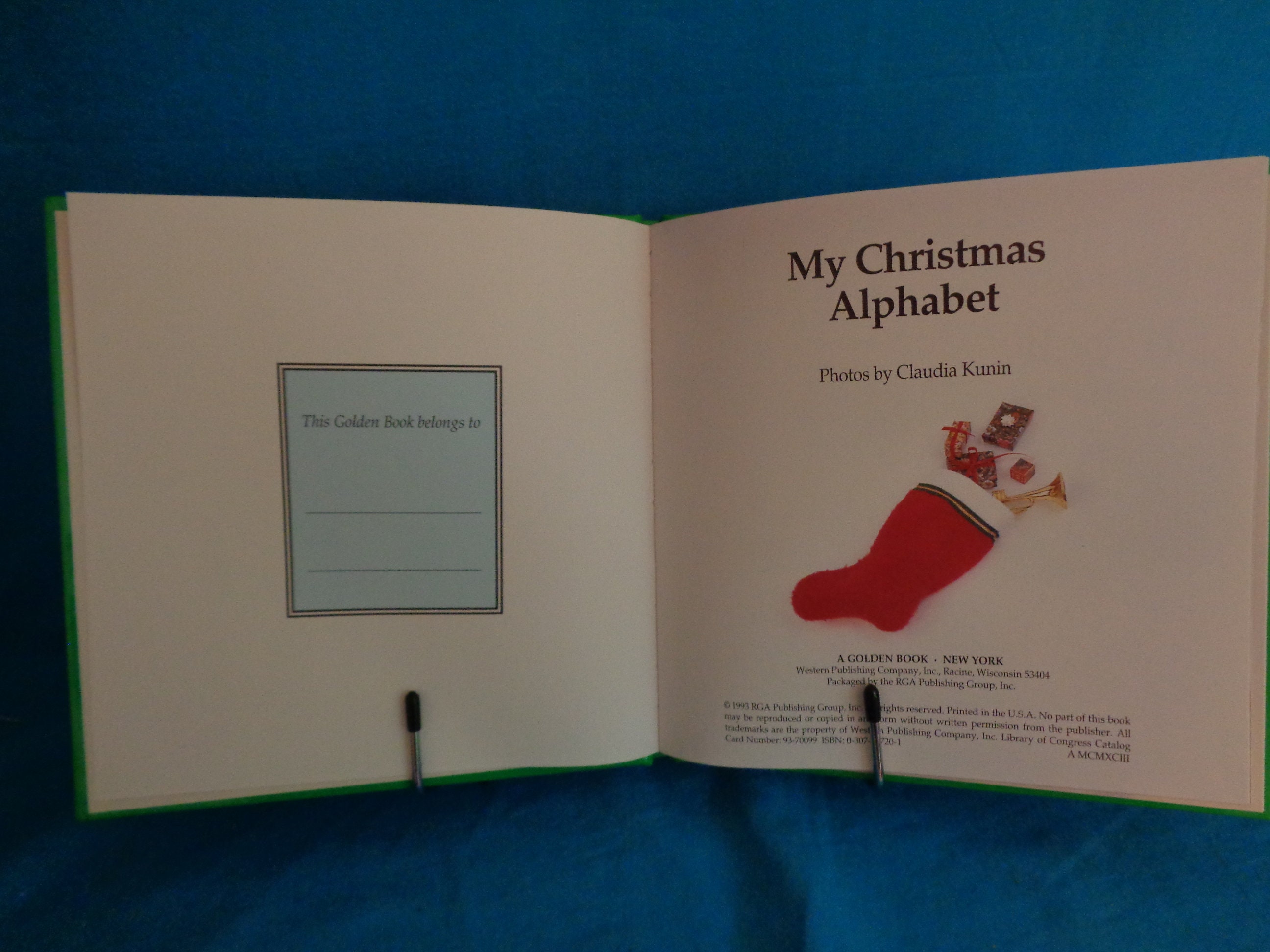 1993 My Christmas Alphabet and My Christmas Book of Numbers Set of 2 ...