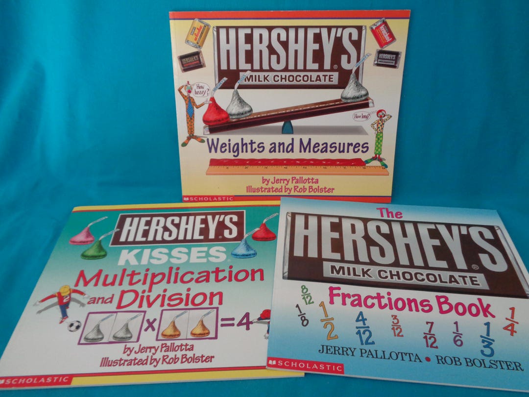 Vintage Set of 3 Hershey's Math Books: the Fractions Book; Weights and ...