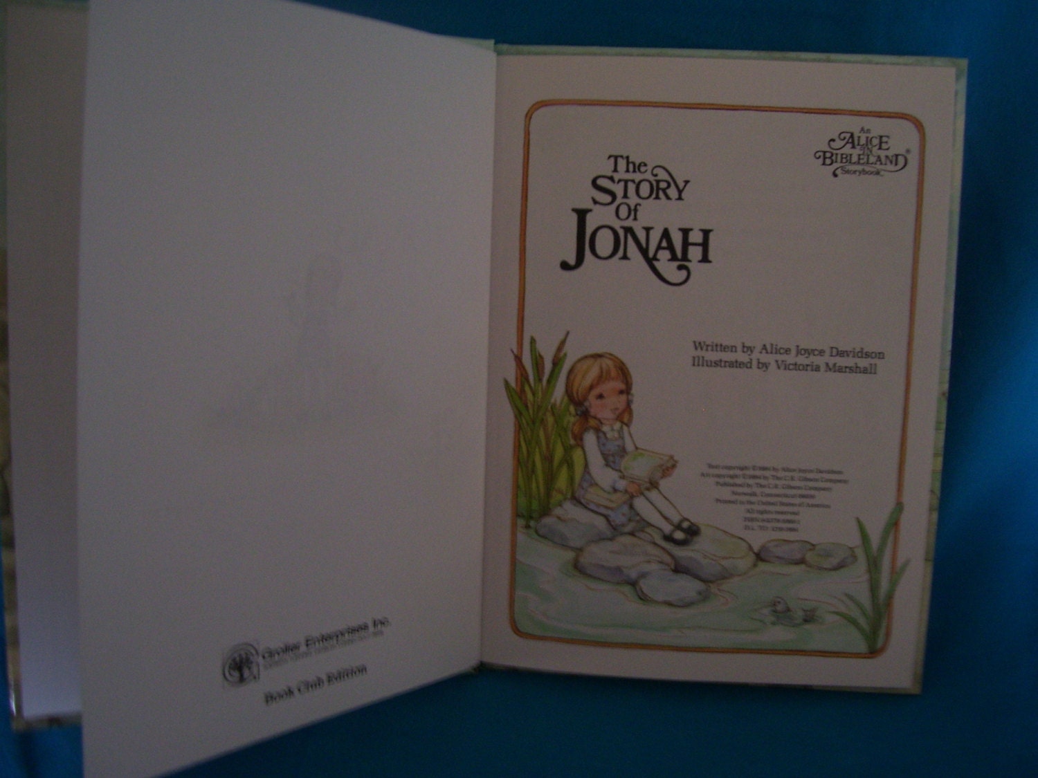 Vintage the Story of Jonah an Alice in Bibleland Storybrook - Etsy