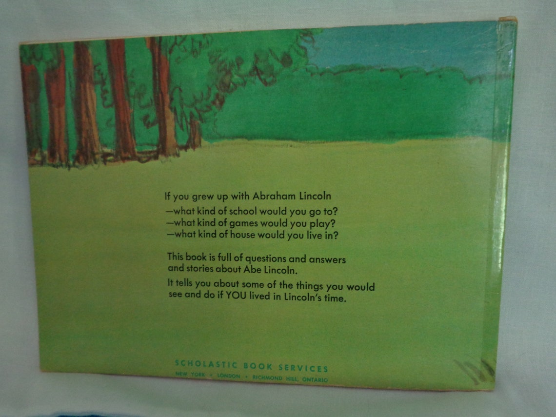 1966 If You Grew up With Abraham Lincoln Book by Ann Mcgovern | Etsy