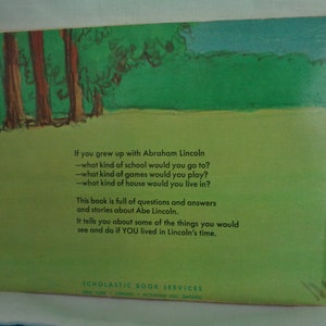 1966 If You Grew up With Abraham Lincoln Book by Ann Mcgovern - Etsy