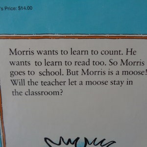 Vintage 1996 Morris Goes to School an I Can Read Book by B. Wiseman - Etsy