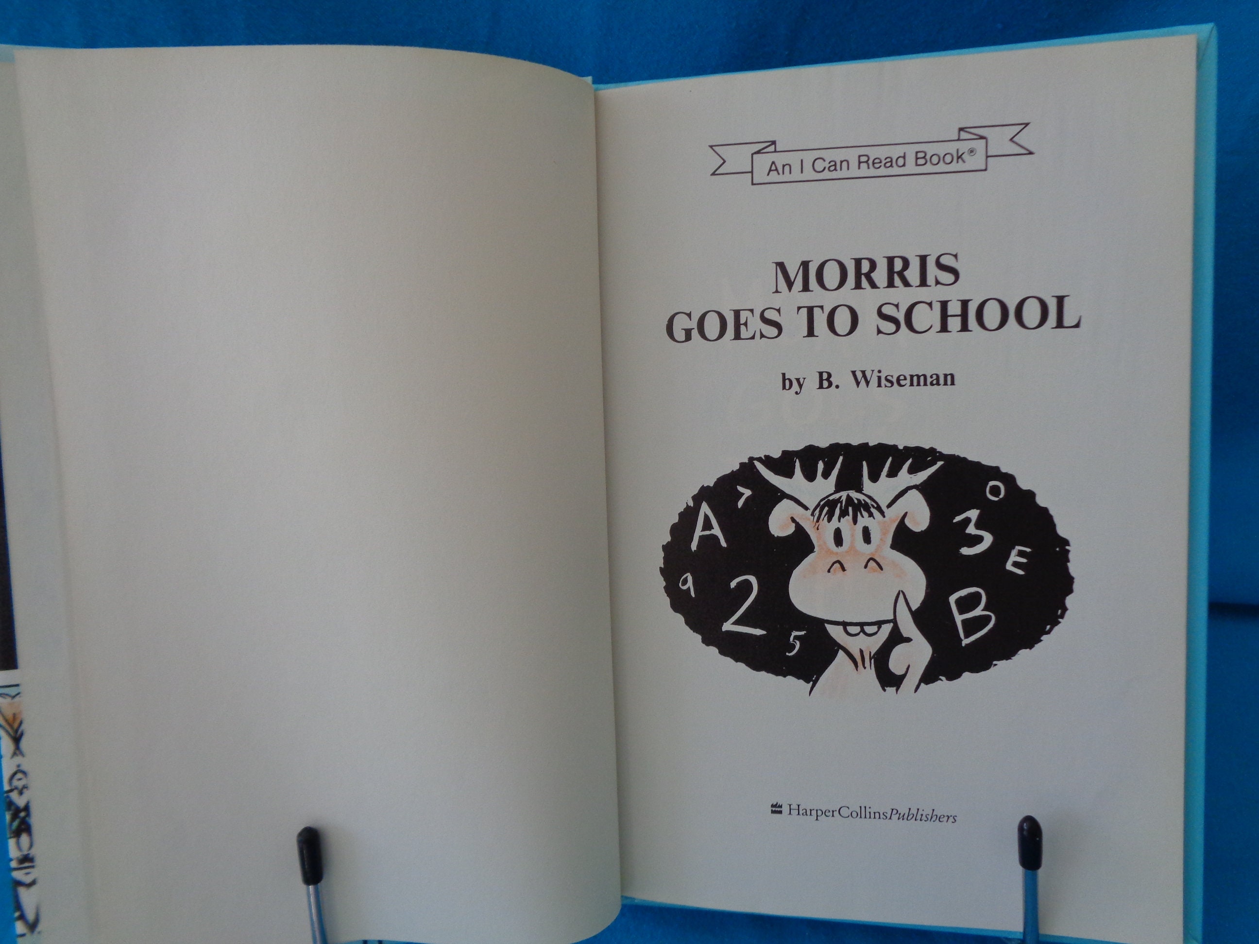Vintage 1996 Morris Goes to School an I Can Read Book by B. Wiseman - Etsy
