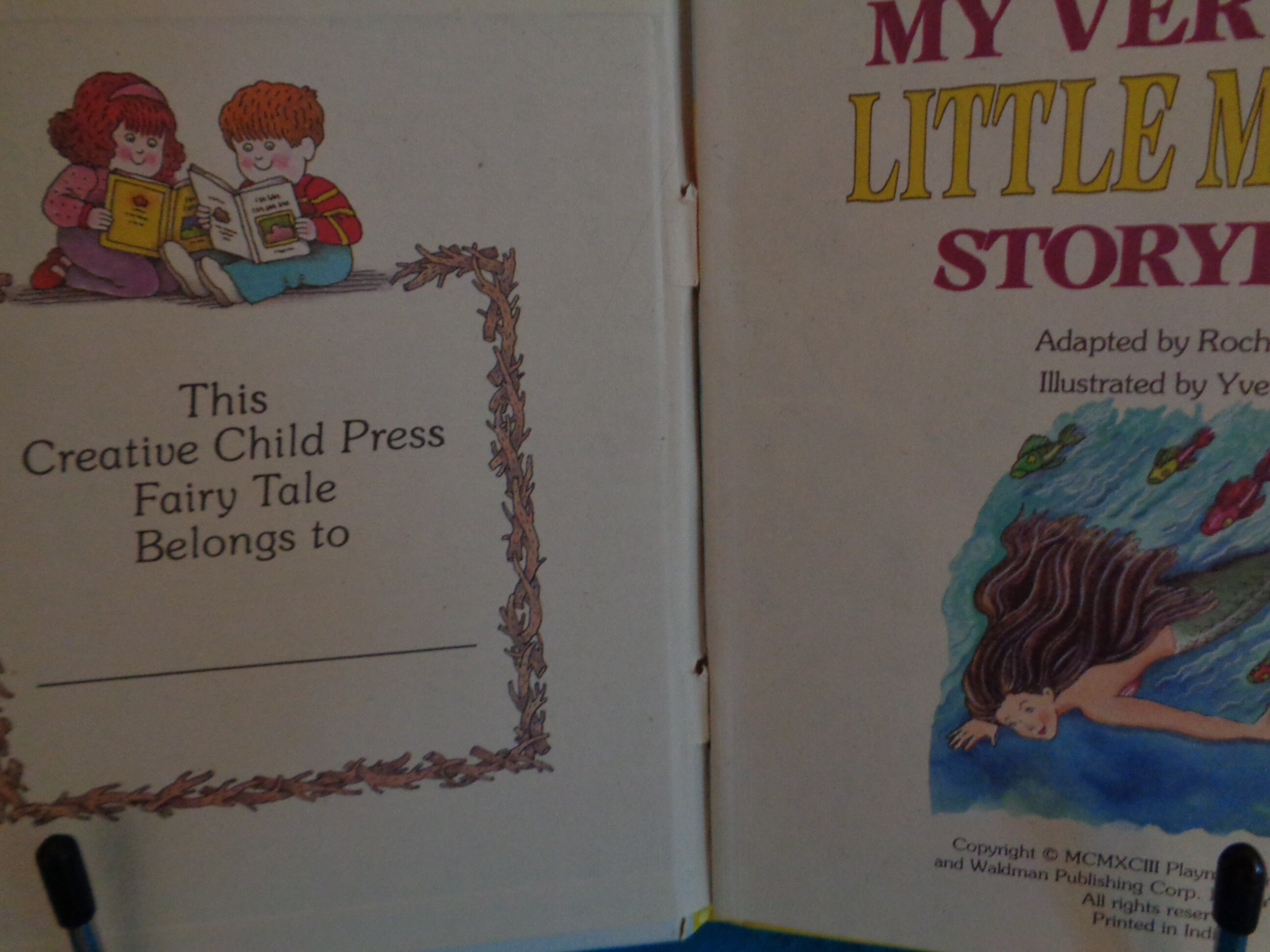 1993 My Very First Little Mermaid Story Book Creative Child Press ...