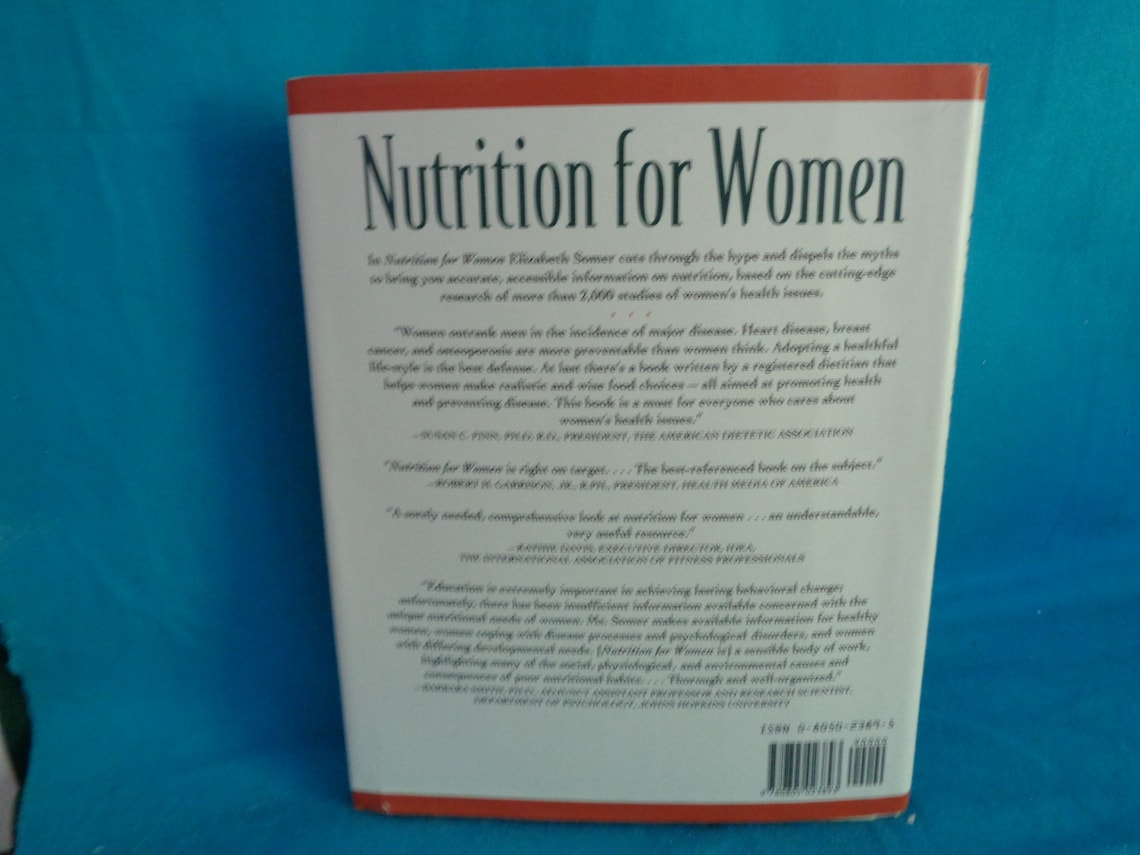 1993 Nutrition for Women the Complete Guide Book by Elizabeth - Etsy