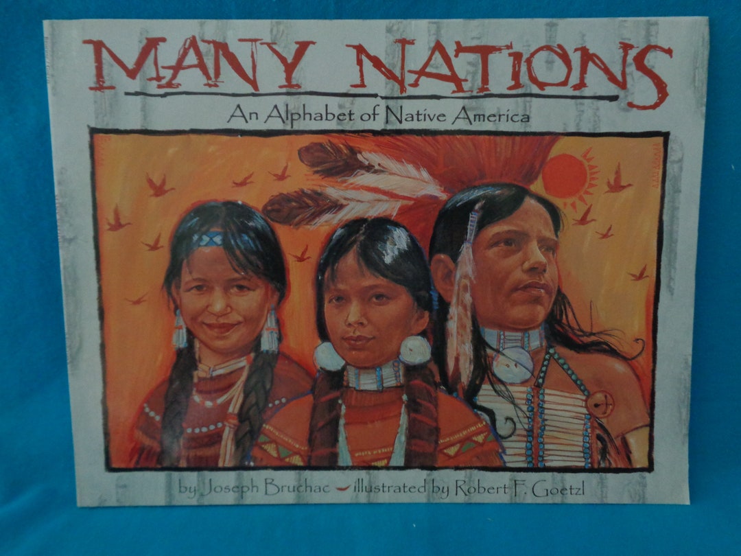 Vintage 1998 Many Nations an Alphabet of Native America Book - Etsy