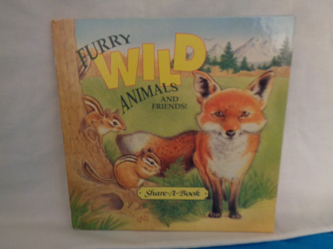 1993 Furry Wild Animals and Friends! Share-a-book - Etsy