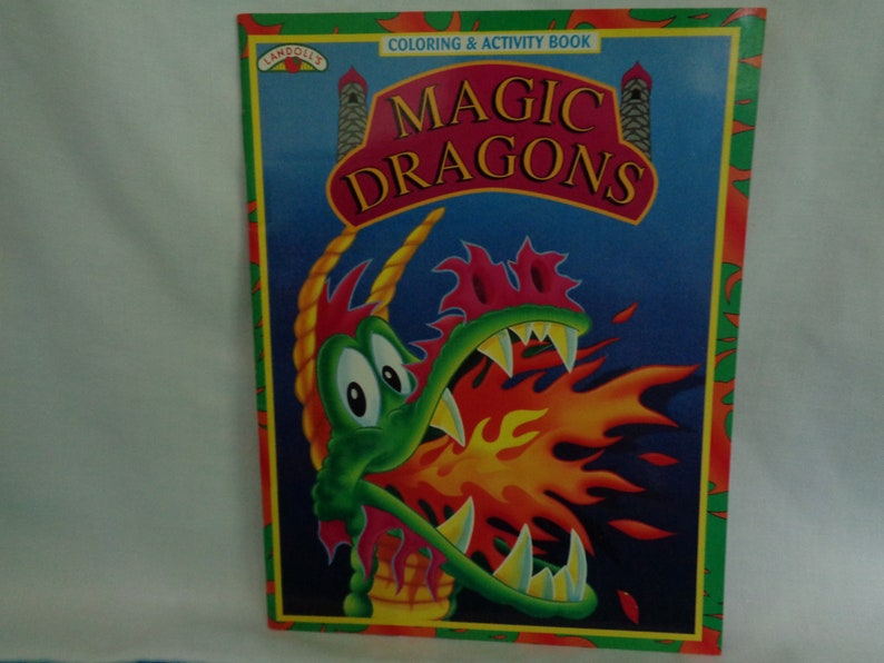 1996 Magic Dragons Coloring & Activity Book Unused - Etsy