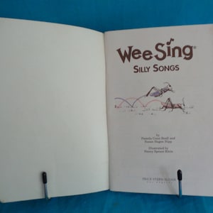 1982 Wee Sing Silly Songs Book Only by Pamela Conn Beall and Susan ...