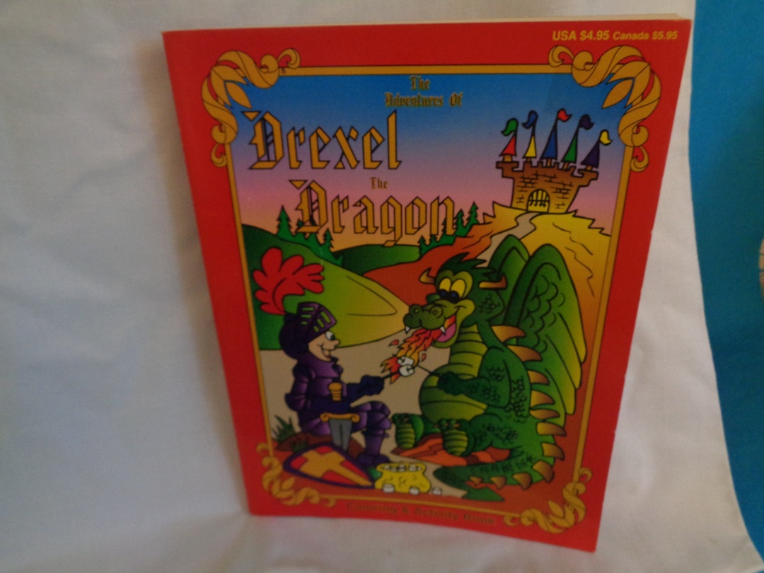1996 the Adventures of Drexel the Dragon Coloring & Activity Book ...