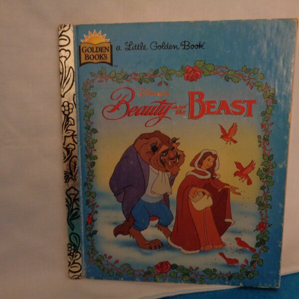 Beauty and the Beast Little Golden Book - Etsy
