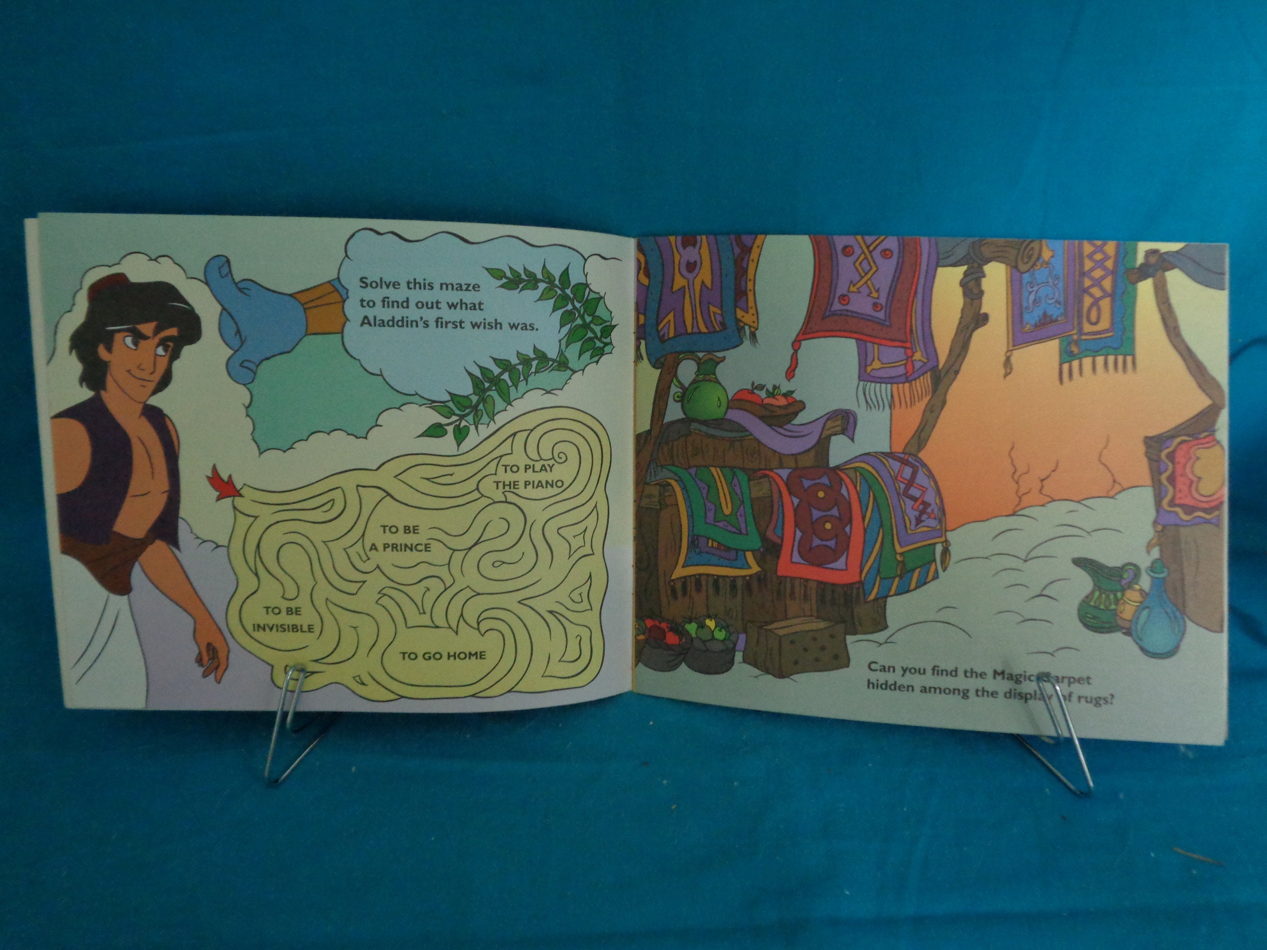 1996 Disney's Aladdin High-flying Puzzles and Mazes Book Unused. - Etsy