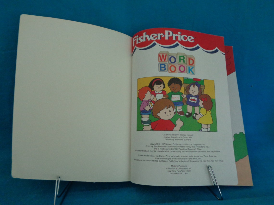 1997 Fisher-price Word Book by Stephanie St. Pierre - Etsy