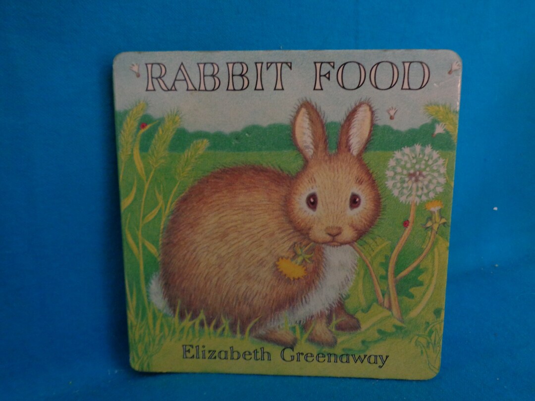 1994 Rabbit Food Book by Elizabeth Greenaway - Etsy