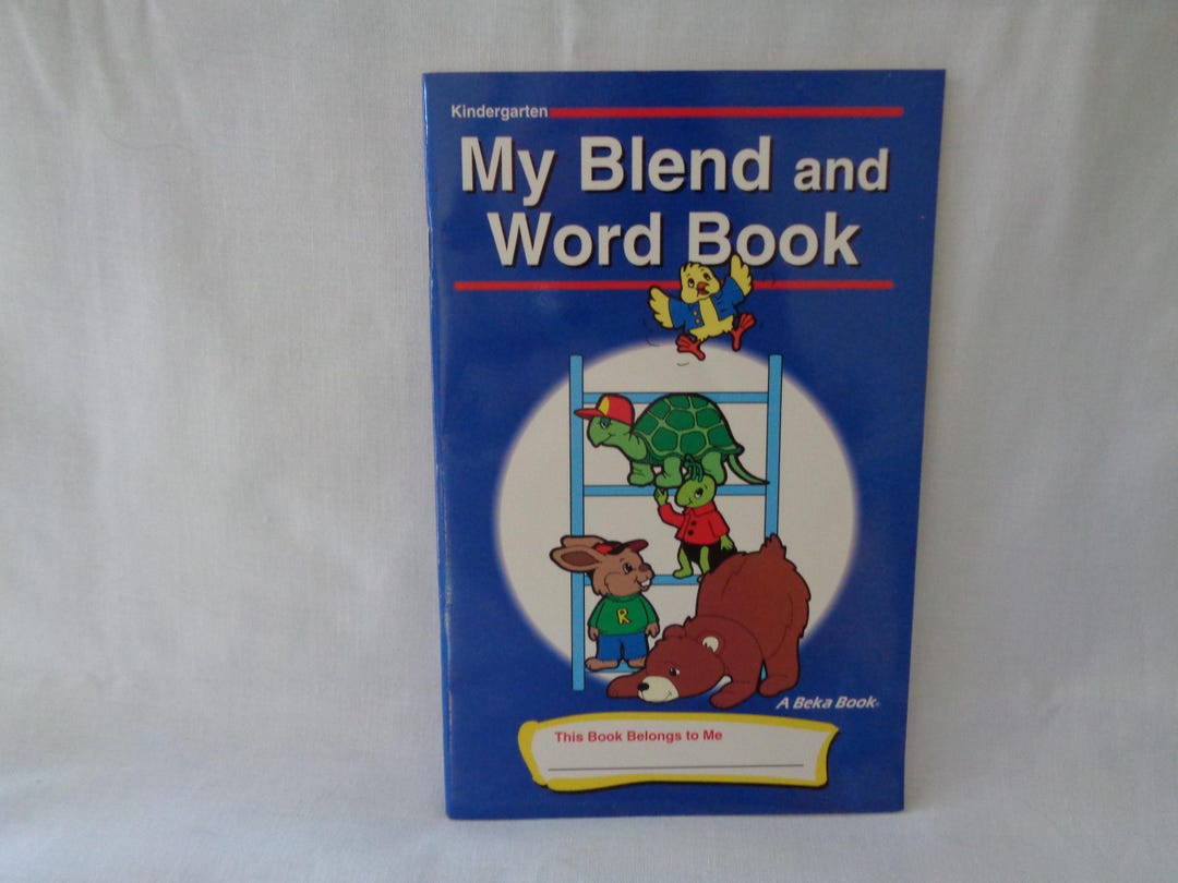 Vintage 1997 My Blend and Word Book Kindergarten A Beka Book - Etsy