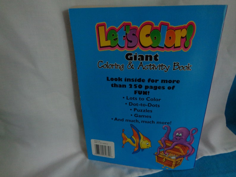 1998 Let's Color Giant Coloring & Activity Book Unused - Etsy