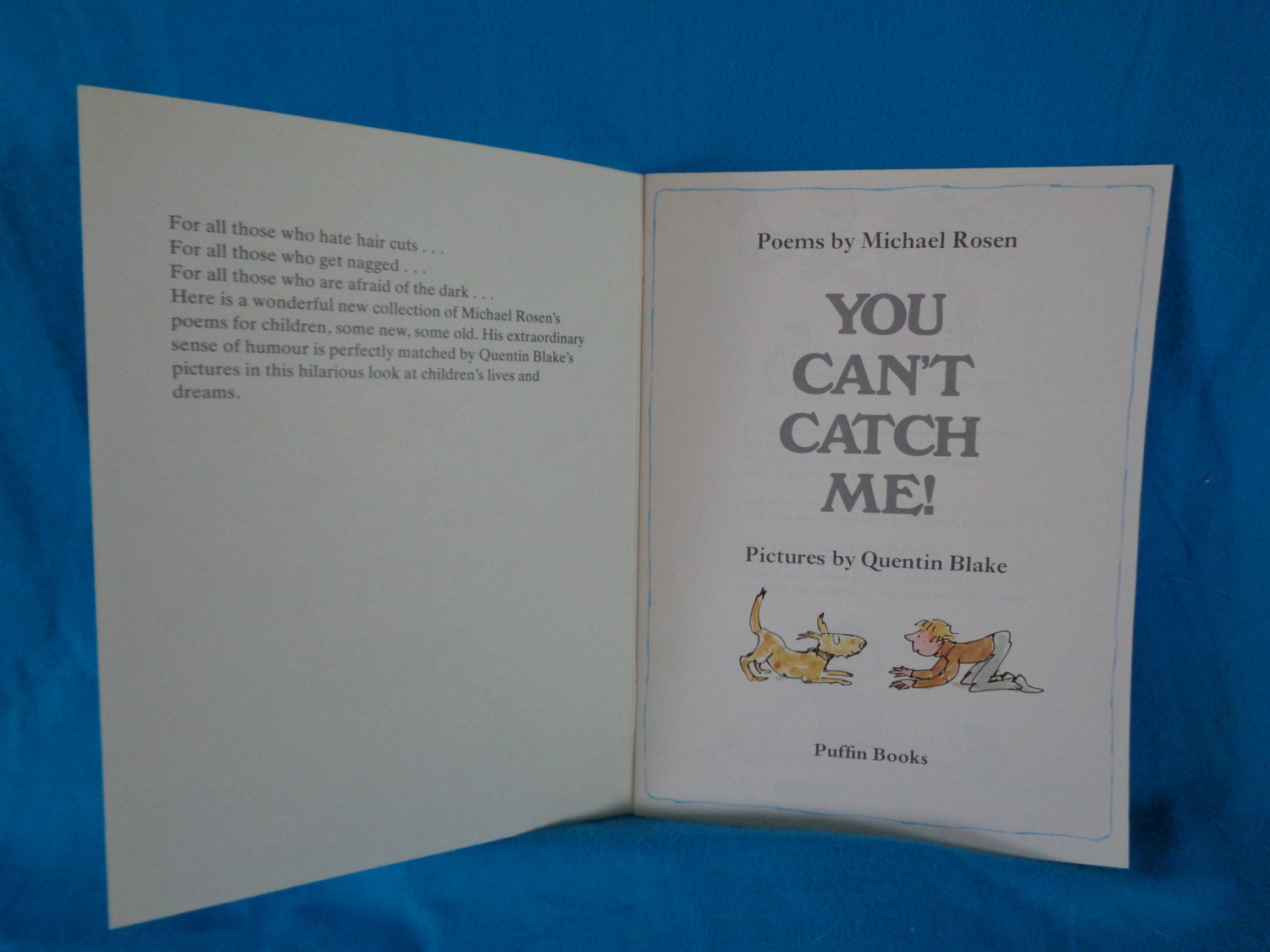 Vintage 1982 You Can't Catch Me Book of Poems by Michael - Etsy