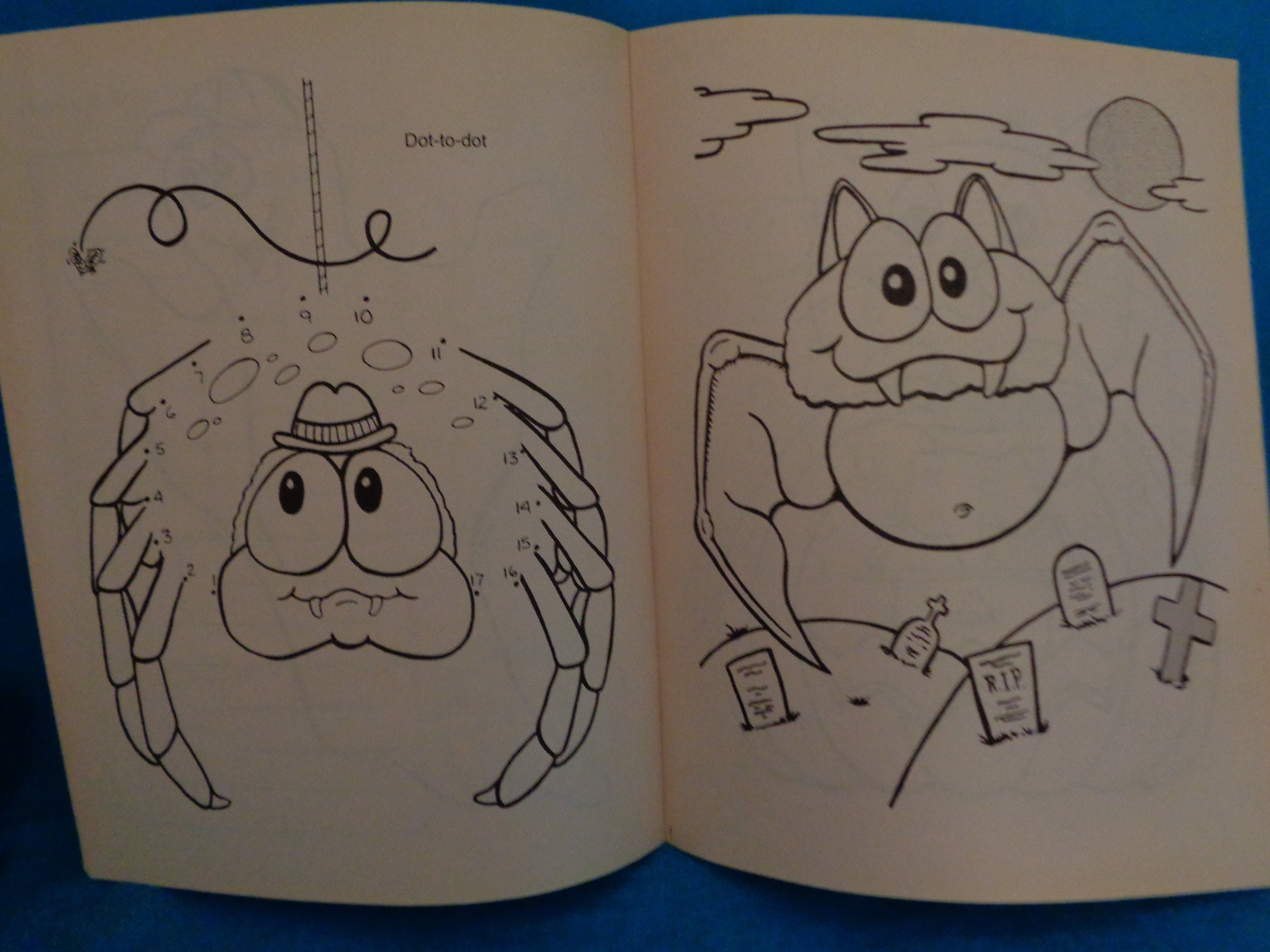 1994 Super Spooky Halloween Coloring & Activity Book Unused - Etsy