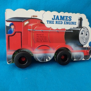 Vintage 1991 James the Red Engine Board Book Based on the Railway ...