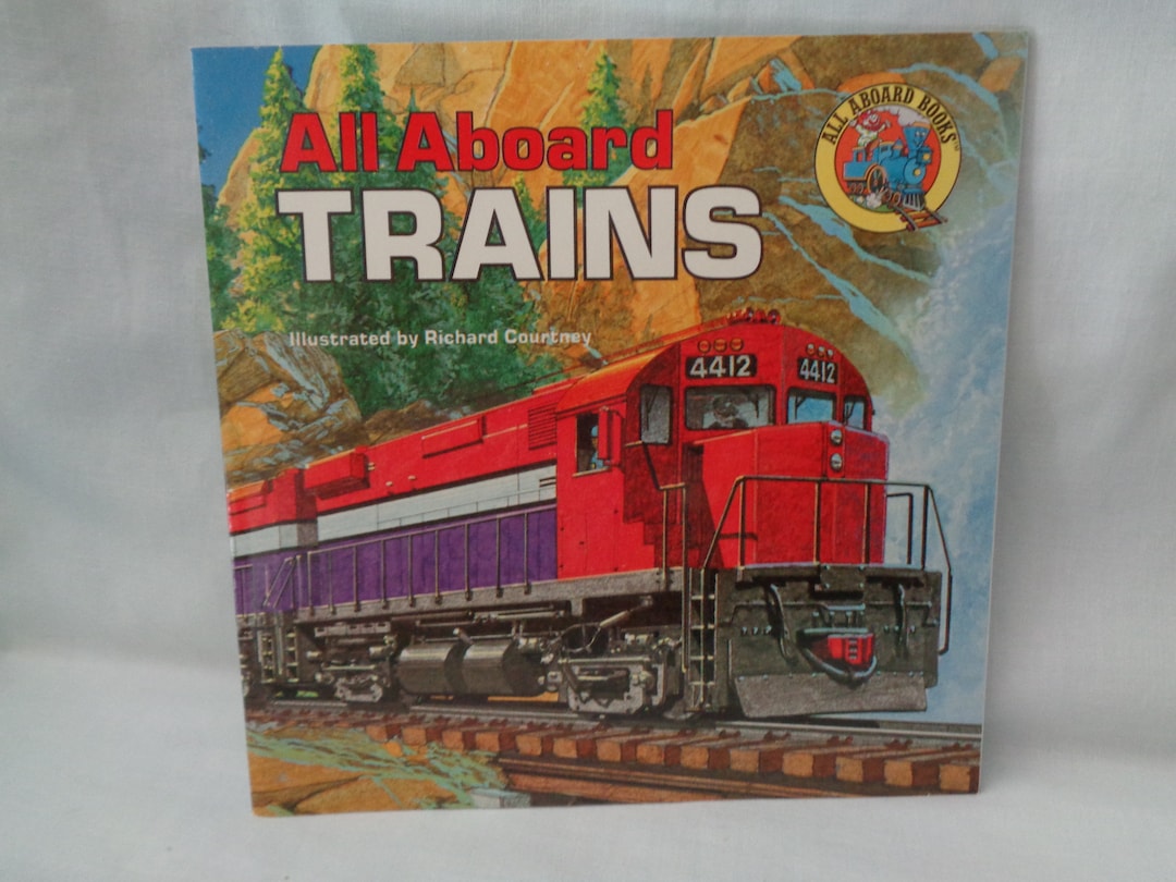 Vintage 1994 All Aboard Trains Book by Mary Harding - Etsy
