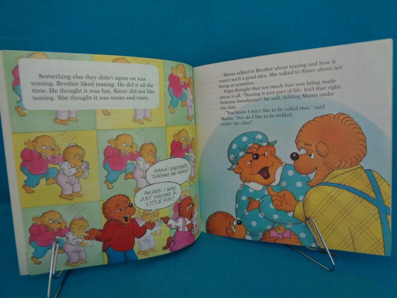 1995 the Berenstain Bears and Too Much Teasing Book by Stan & - Etsy