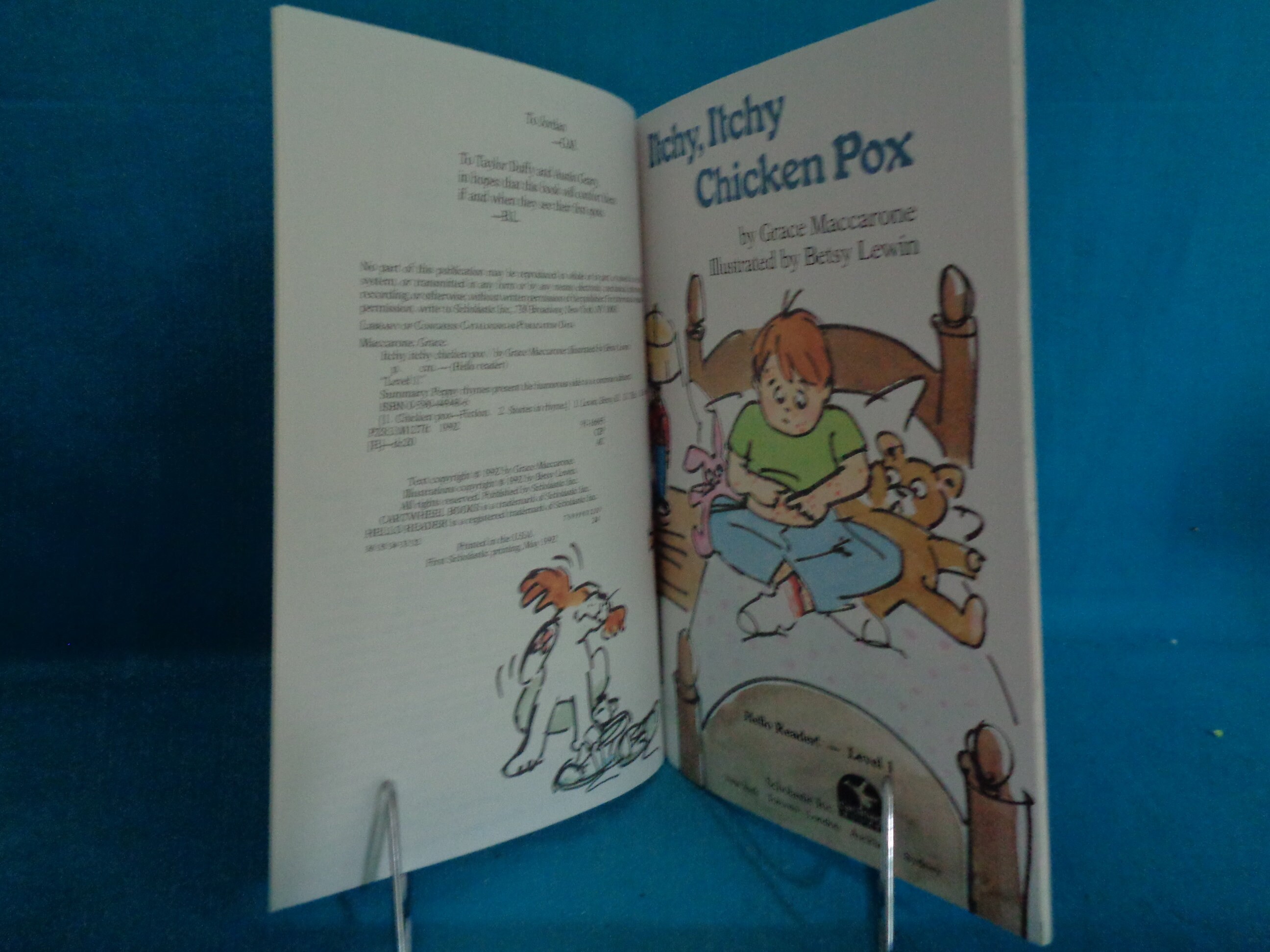 1992 Itch, Itchy Chicken Pox Book by Grace Maccarone - Etsy Singapore