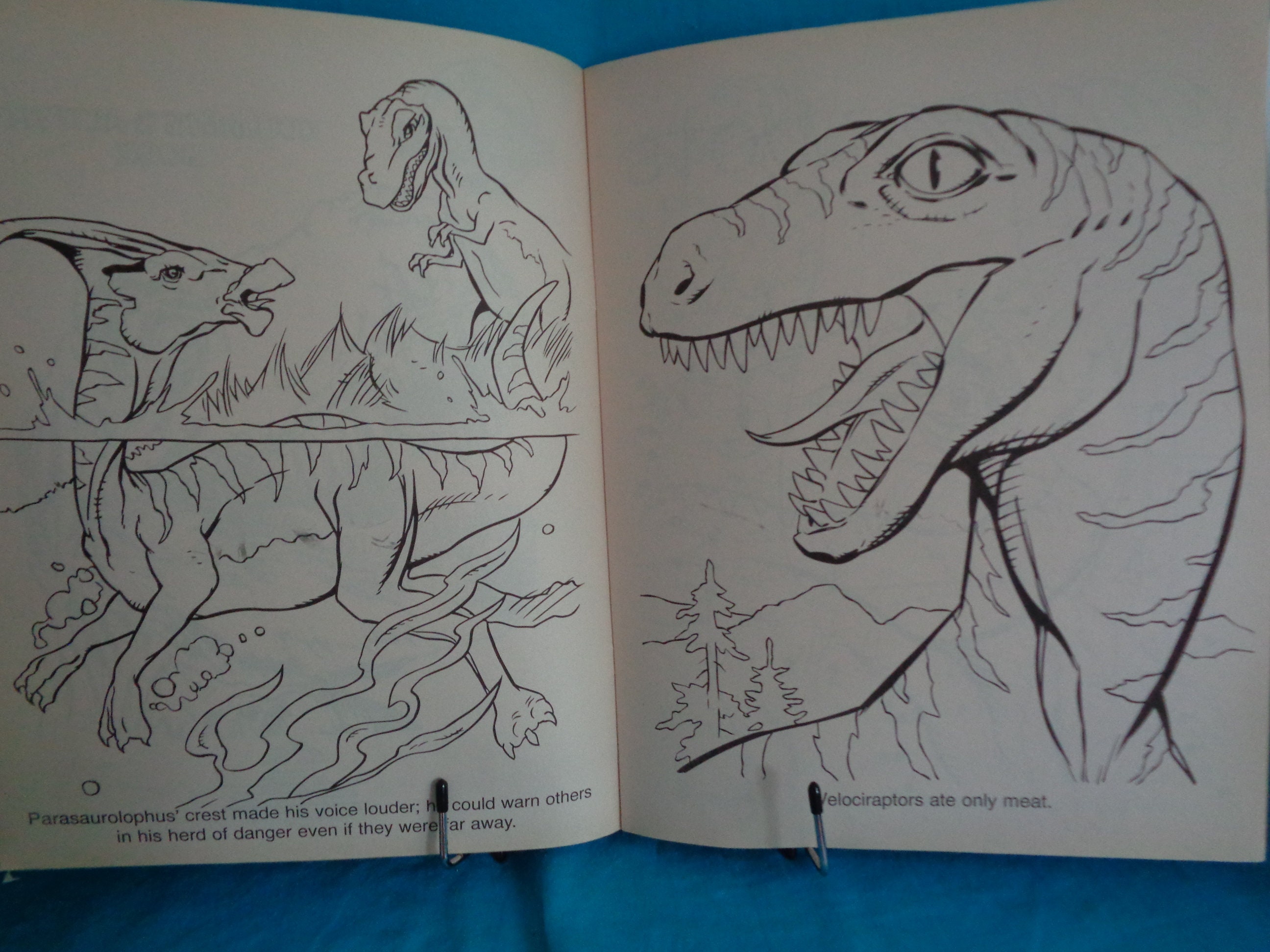 Vintage 1997 Landoll's the Lost World Jurassic Park Large Coloring ...