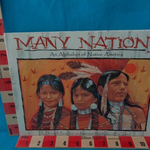 Vintage 1998 Many Nations an Alphabet of Native America Book - Etsy
