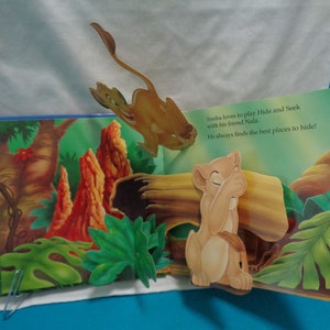 Vintage 1994 Disney's the Lion King Find Simba Mouse Works Pop up Pals ...