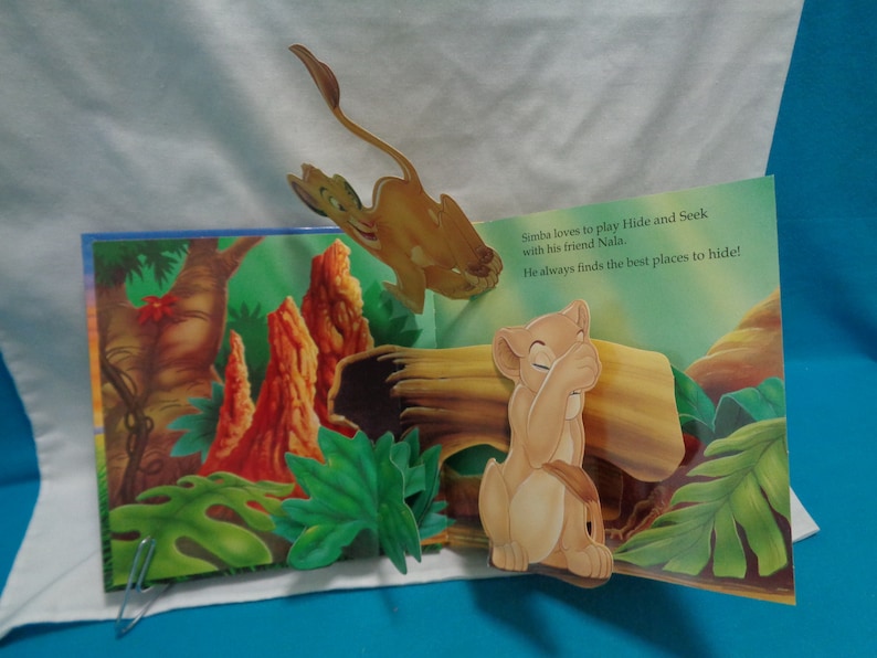 Vintage 1994 Disney's the Lion King Find Simba Mouse Works Pop up Pals ...