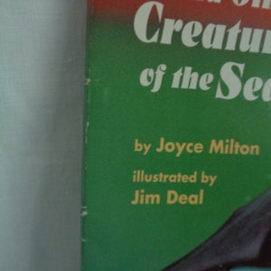 1993 Whales and Other Creatures of the Sea Book by Joyce Milton - Etsy