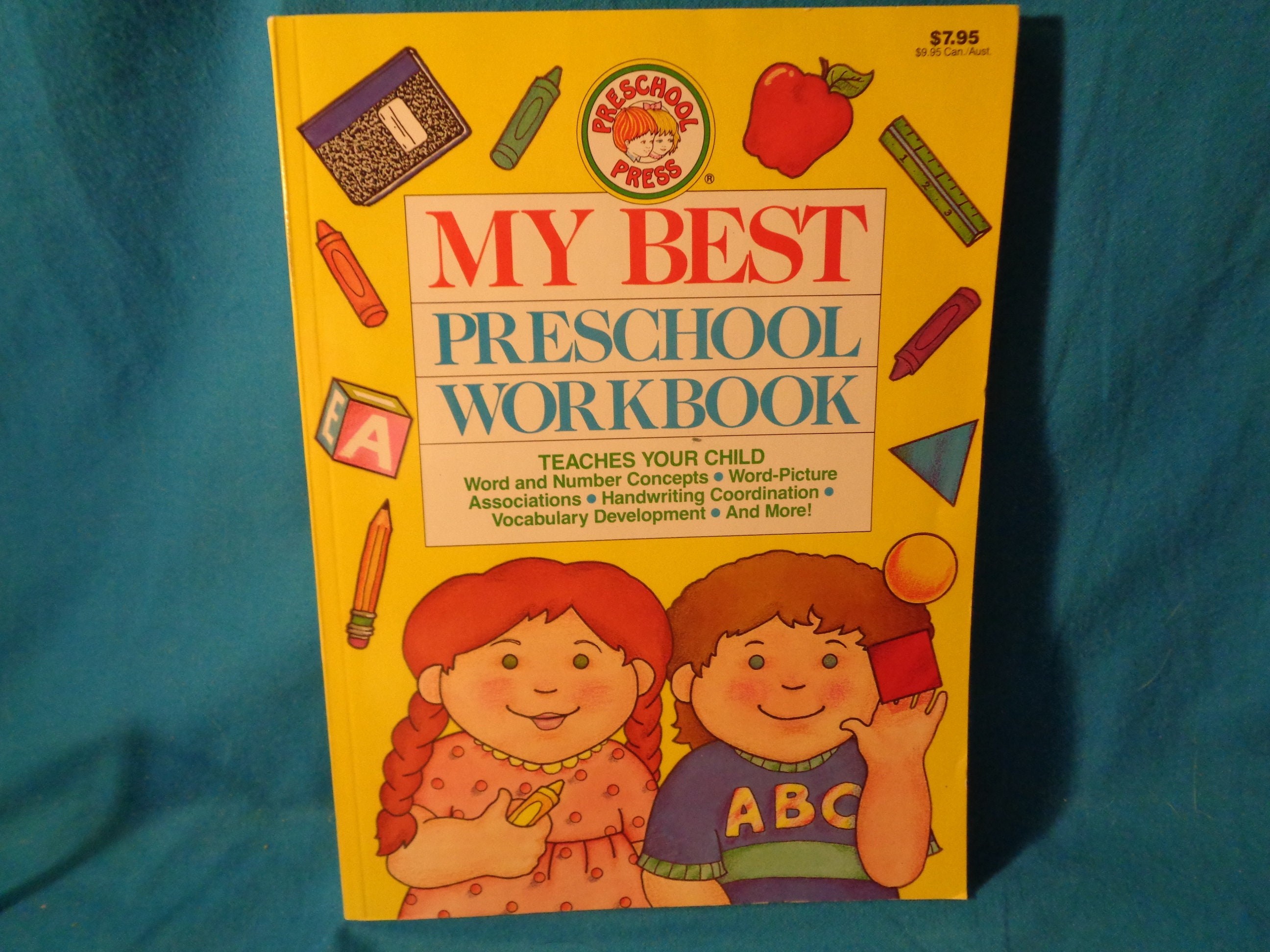 Vintage 1990 My Best Preschool Workbook by Preschool Press - Unused - Etsy
