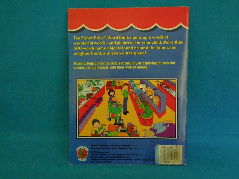 1997 Fisher-price Word Book by Stephanie St. Pierre - Etsy