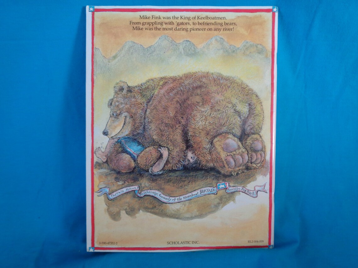 Vintage 1993 Mike Fink A Tall Tale Retold and Illustrated by Seven ...